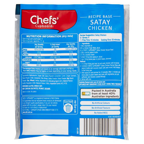 Satay Chicken Recipe Base 43g